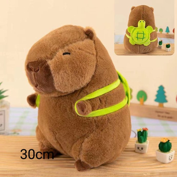 Capybara c/tortuga 25cm – oncepeluches